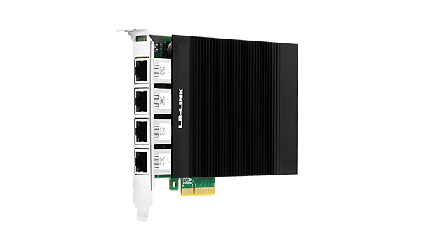 PCIe x4 Quad-port PoE+ Gigabit Vision Frame Grabber Card (Intel I350)