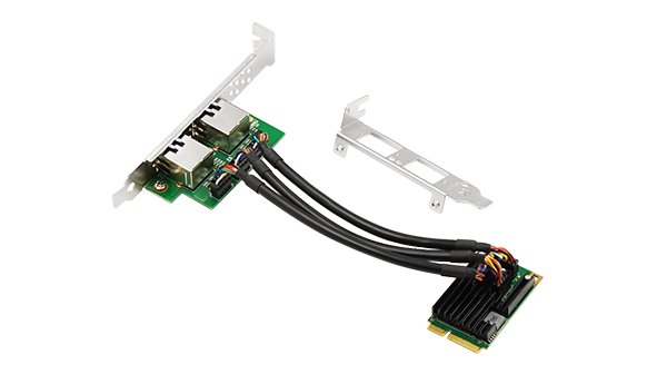 Mini PCIe Dual-port Gigabit copper Ethernet card (Intel I350)