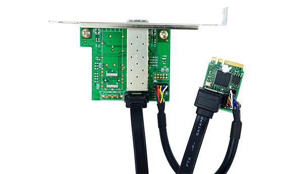 M.2 A+E Key Single-port 1G SFP Ethernet Network Adapter (Intel I210)